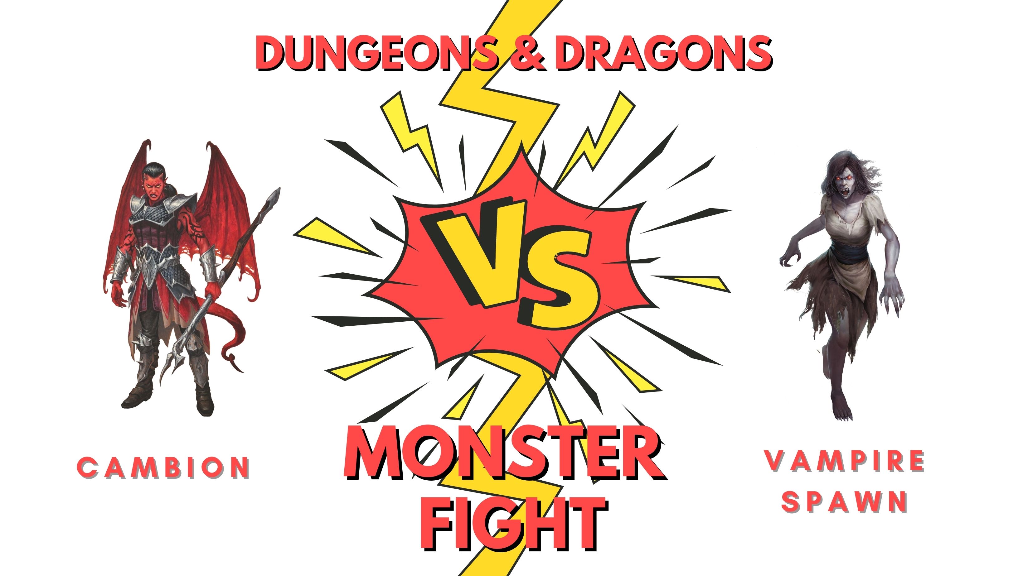 D&D Monster Fight: CAMBION vs. VAMPIRE SPAWN – Roar Cat Reads